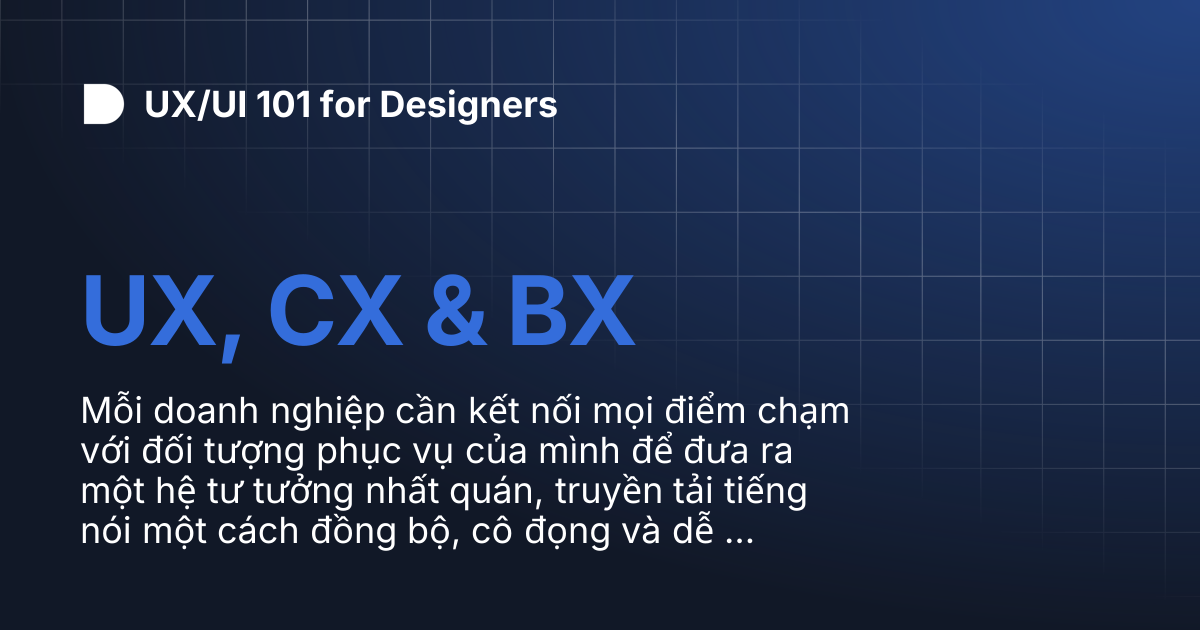 UX, CX & BX | LightBase - UI/UX Foundations for Designers