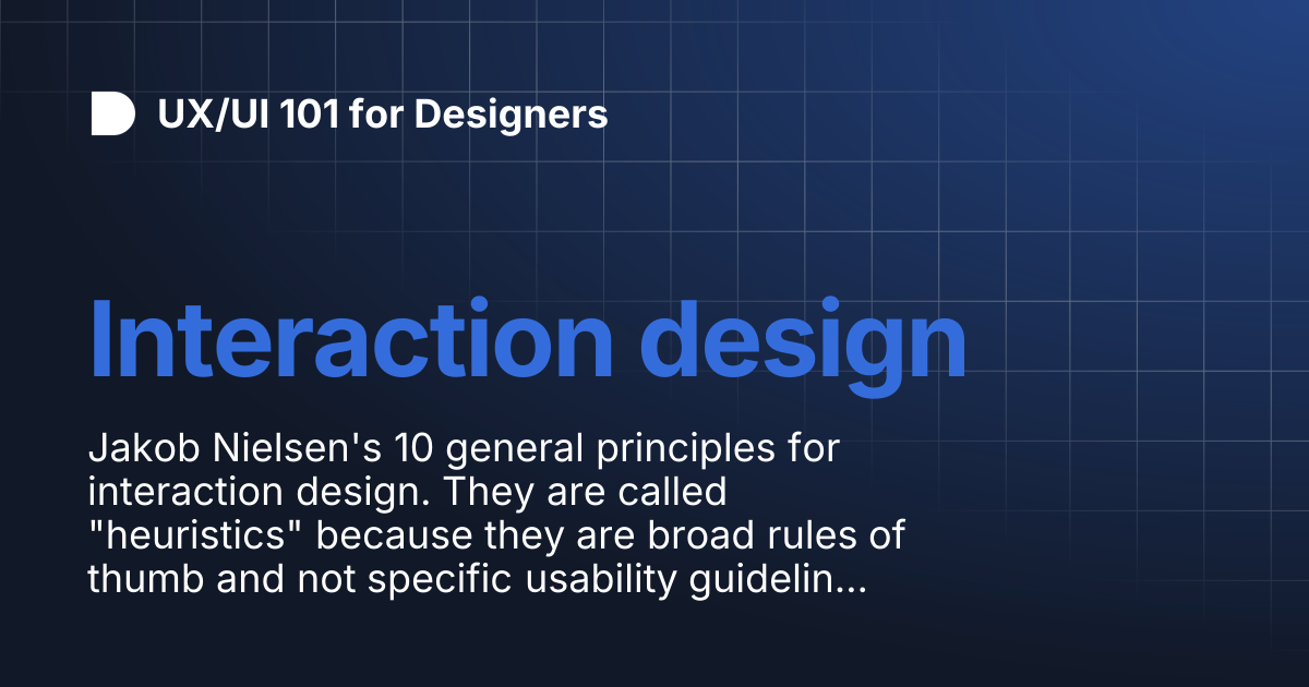 Interaction design | LightBase - UI/UX Foundations for Designers